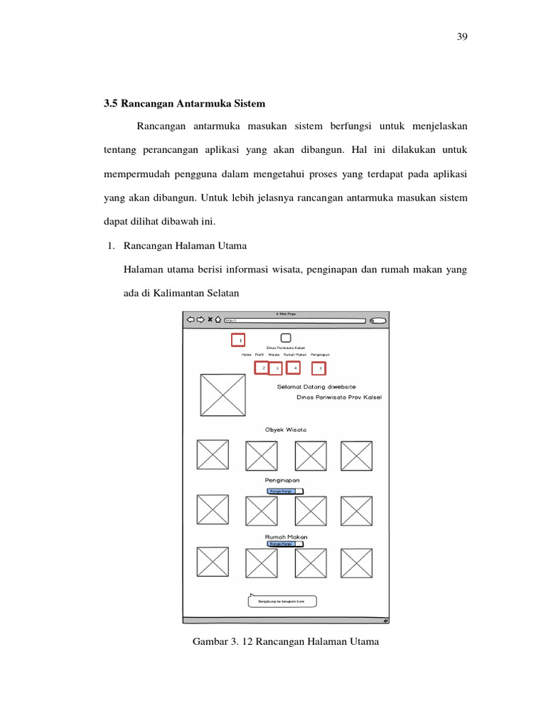 Contoh Perancangan Antarmuka | PDF