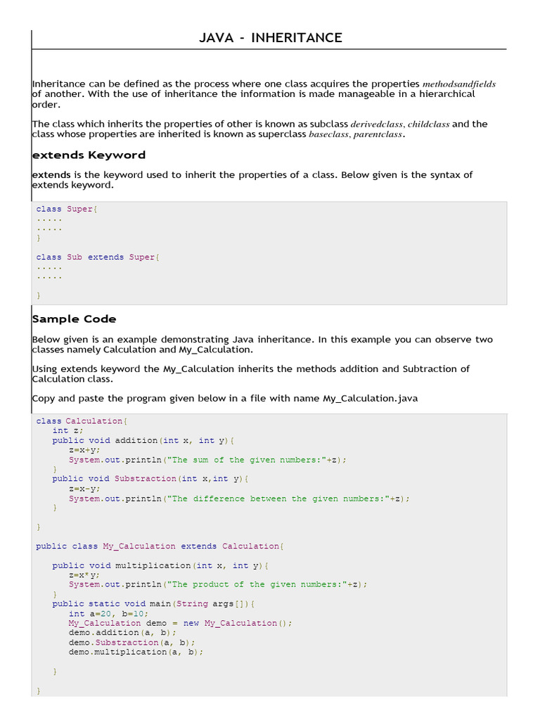 Zhyar Aziz Dawd Pdf Inheritance Object Oriented Programming Class Computer Programming