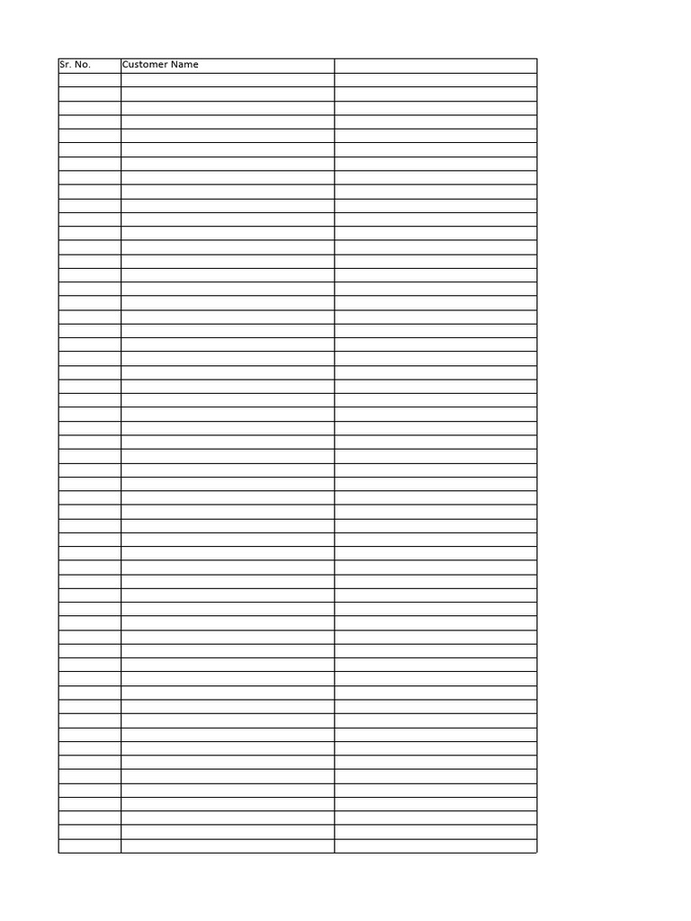 Customer List with Names and Details | PDF