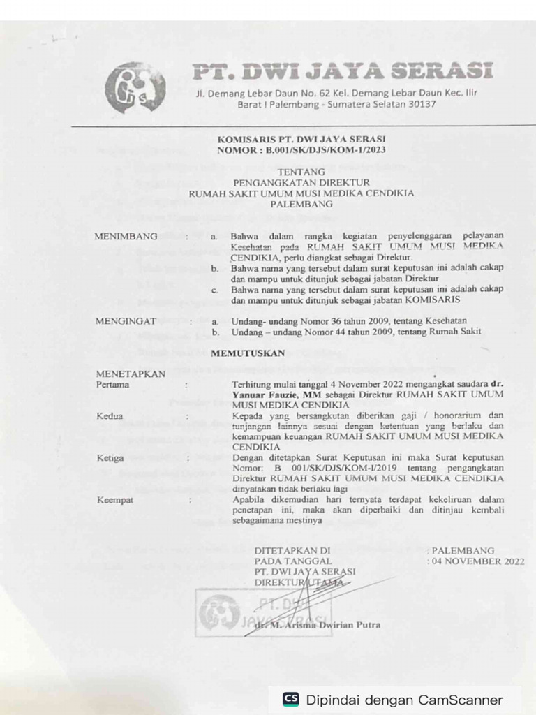 SK DAN URAIAN TUGAS DIREKTUR - 11zon | PDF