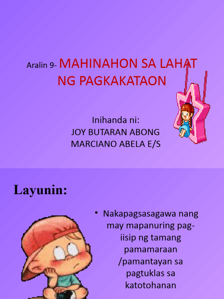 Aralin 9 - Mahinahon Sa Lahat NG Pagkakataon | PDF