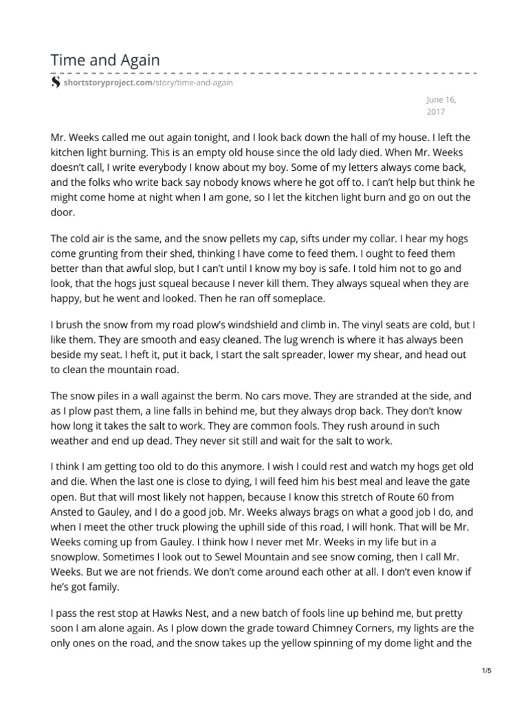 Time and Again Pancake Breece DJ | PDF | Home & Garden | Poetry