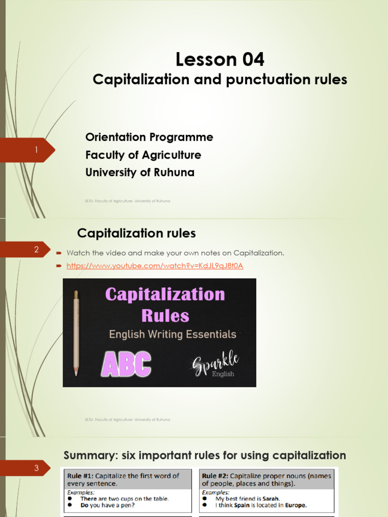 Lesson 4 - CC 1001 | PDF | Comma | Language Mechanics