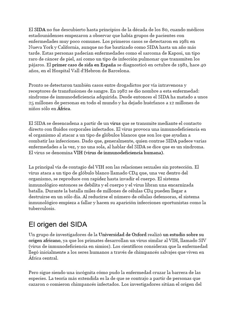 Sida | PDF | VIH / SIDA | VIH