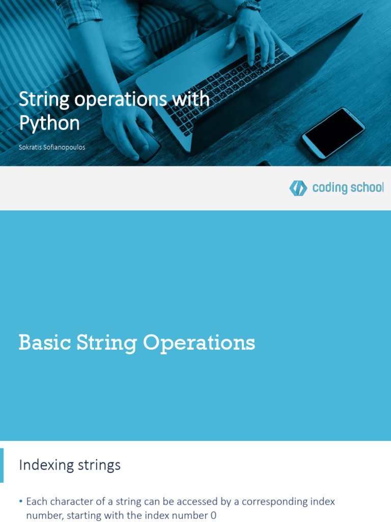 3 Operationswithstring Pdf String Computer Science Parameter Computer Programming 5762