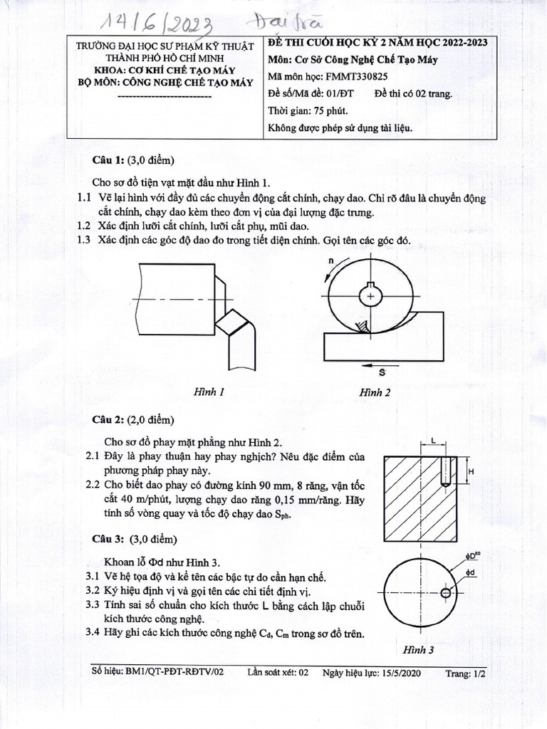 DAP AN MON C S CN CTM FMMT330825 - 14 6 2023 | PDF