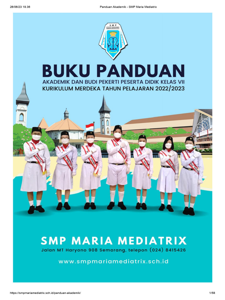 Panduan Akademik - SMP Maria Mediatrix | PDF
