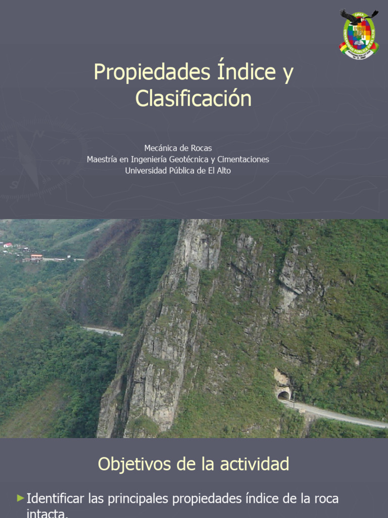 02 Propiedades Roca Intacta | PDF | Roca (geología) | Geología