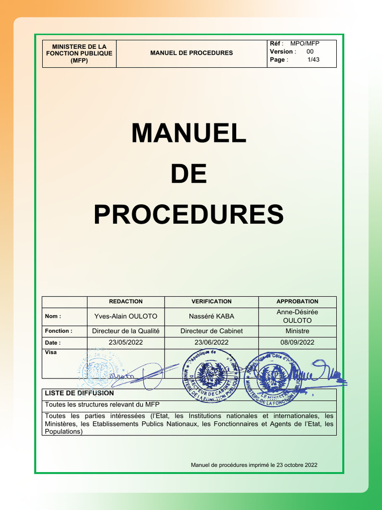 Manuel - de - Procedures MFP | PDF | Complement System | Immune System