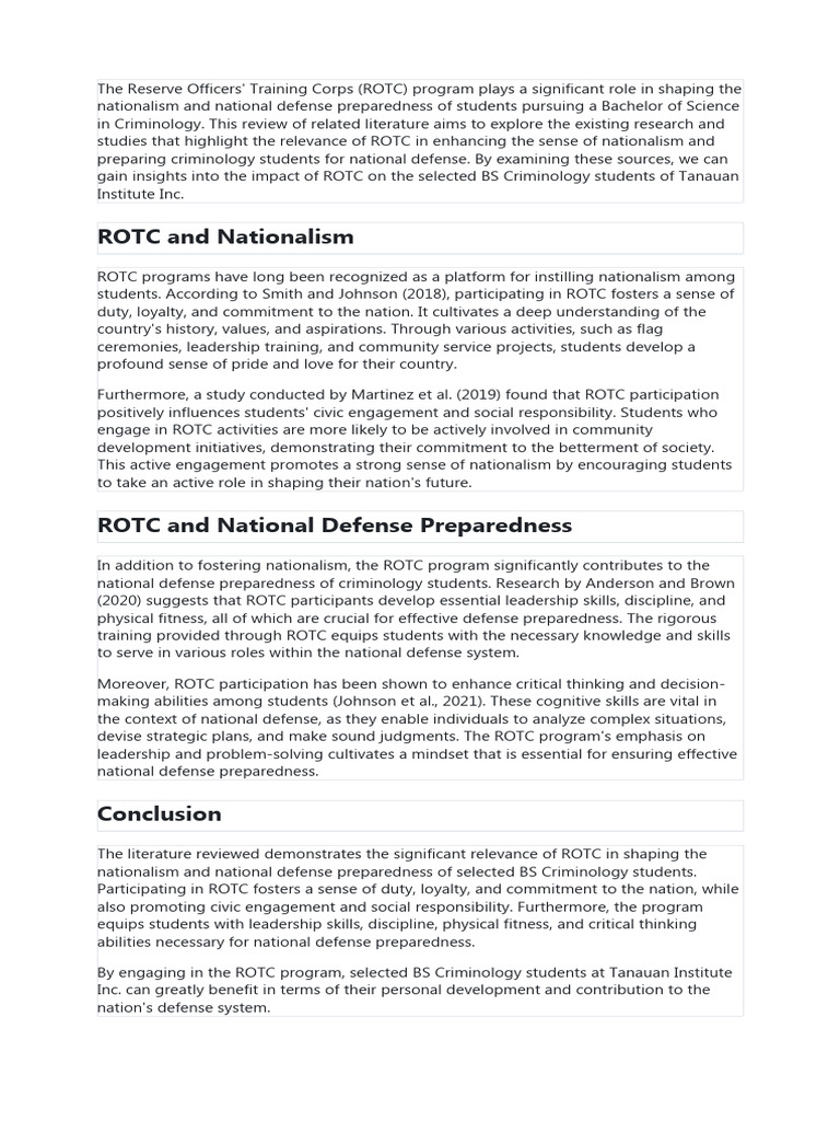 Draft of RRL | PDF | Leadership | Nationalism