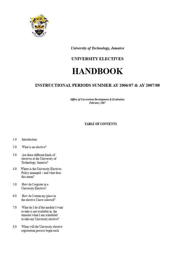 University Electives | PDF | Marketing | Humanities