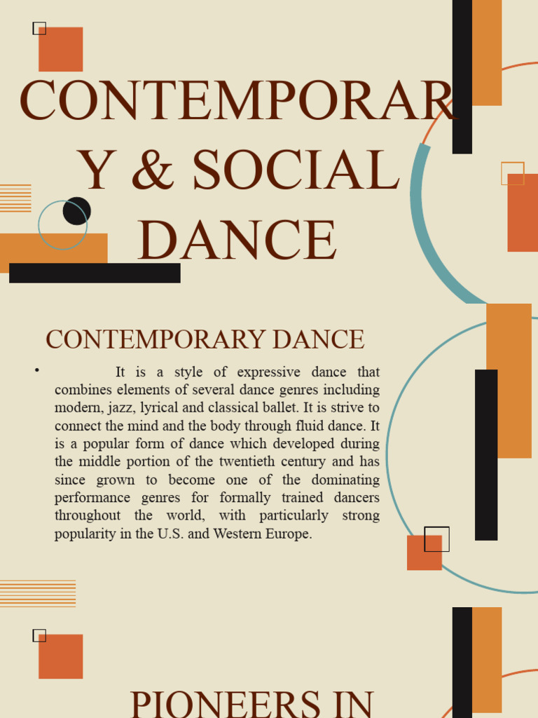 Contemporary Social Dance 101 | Download Free PDF | Dances | Entertainment