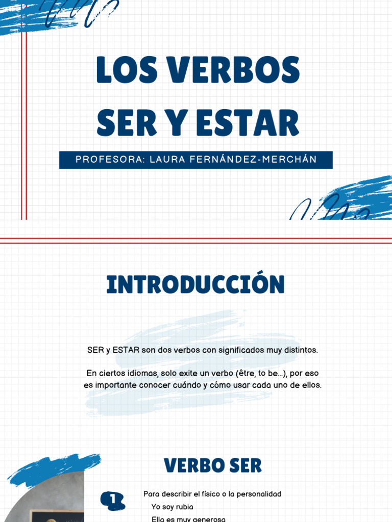 Uso de los verbos ser y estar | PDF | Verbo | Lingüística