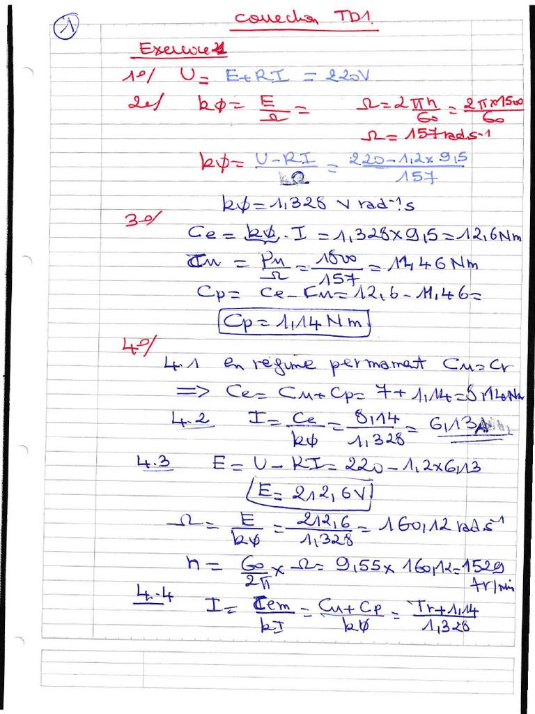 TD3 MCC Correction | PDF