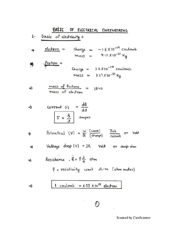 EEE Basic Formulas | PDF