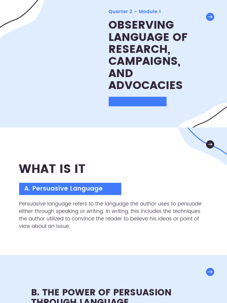 Observing Language of Research Campaigns and Advocacies | PDF ...
