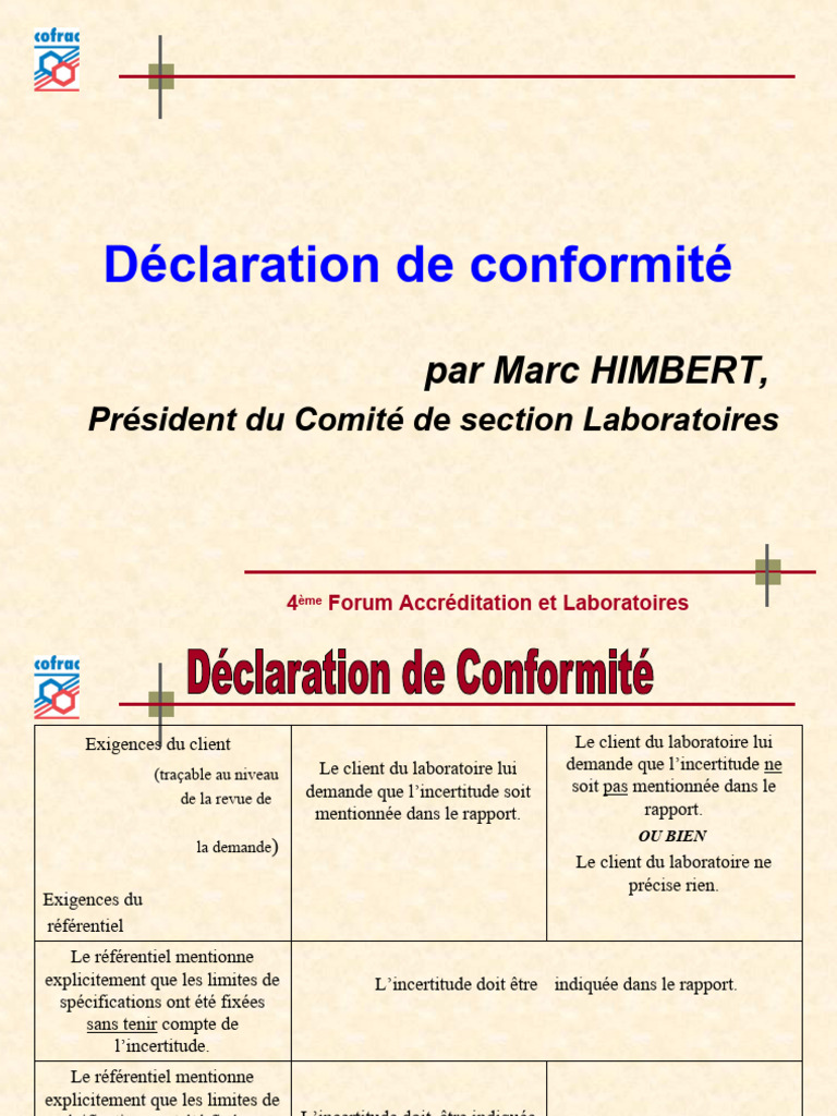 Décla Conformité | PDF