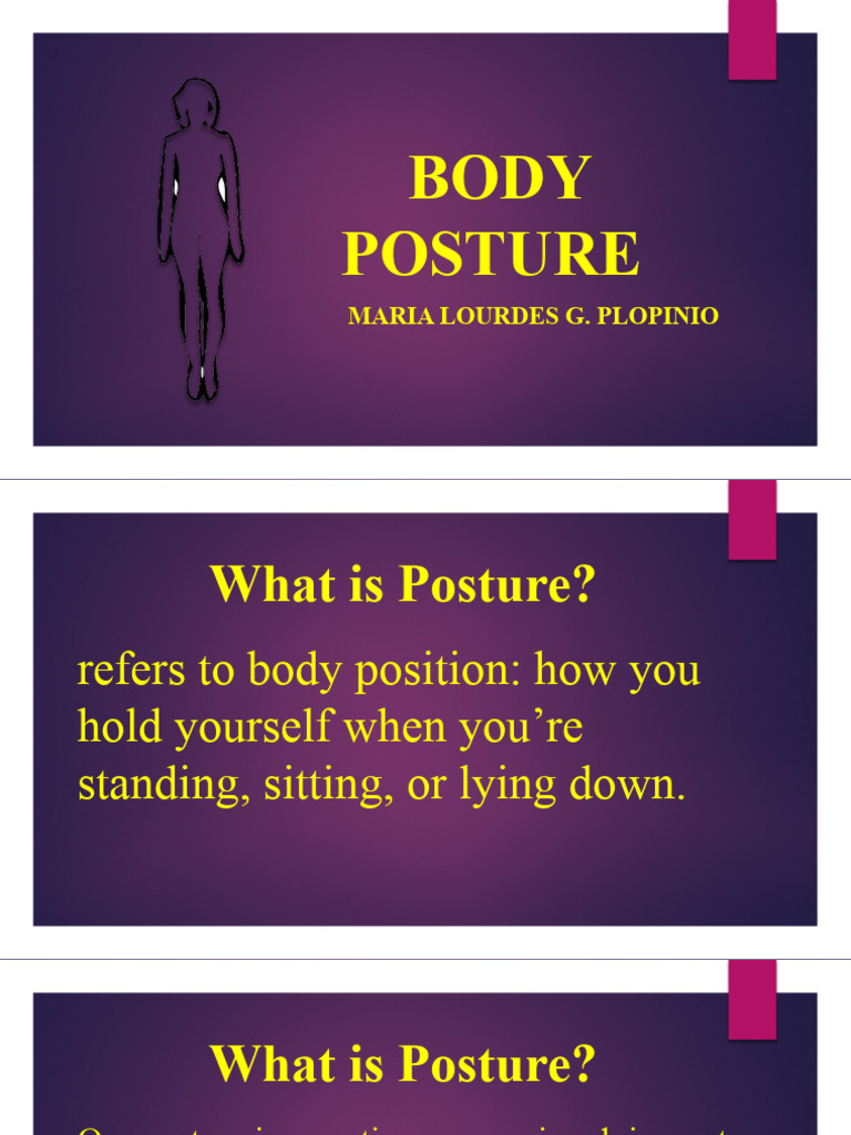 Body Posture | PDF | Back Pain | Clinical Medicine