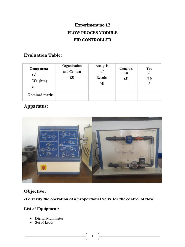 Experiment 12 Instrumentation and Control Lab | Download Free PDF | Control Theory | Feedback