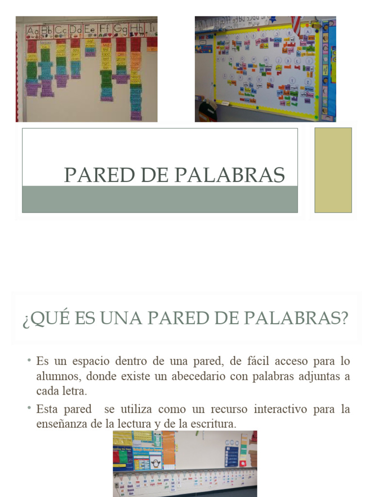 Pared de Palabras | PDF