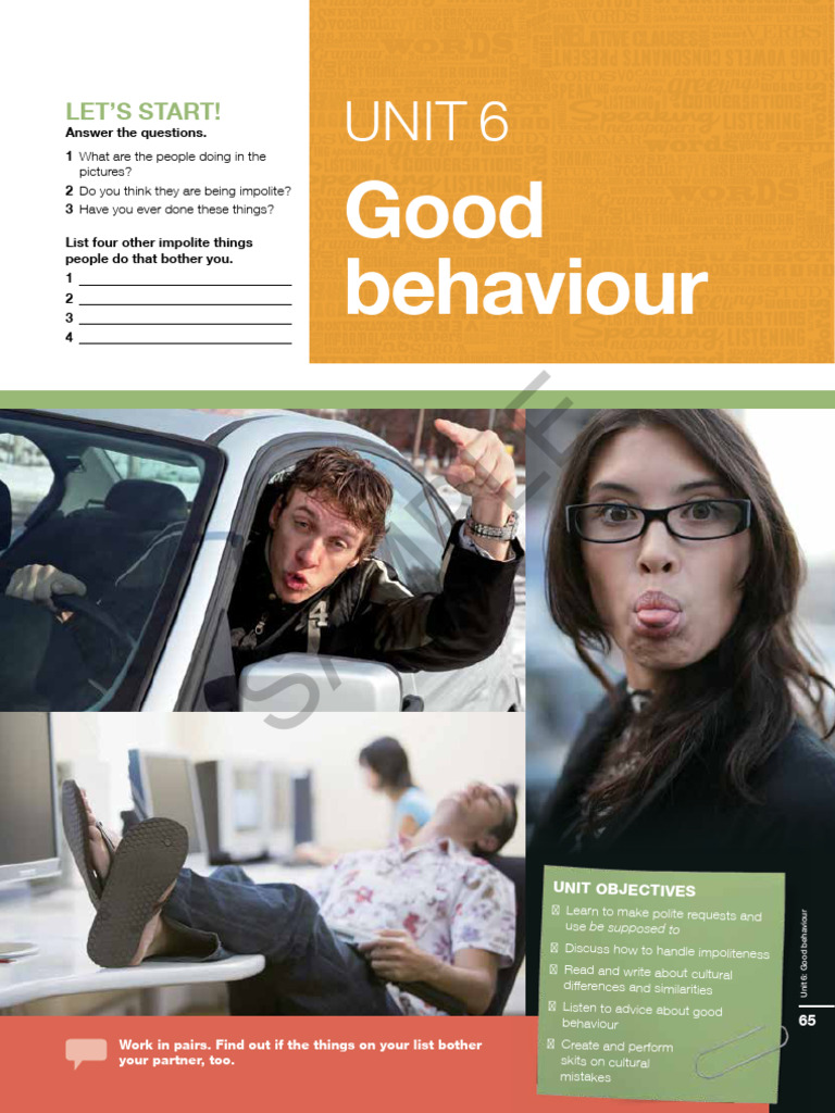 EFEKTA-GE-B1.3 U6 Good Behavior | PDF | Body Language | Communication