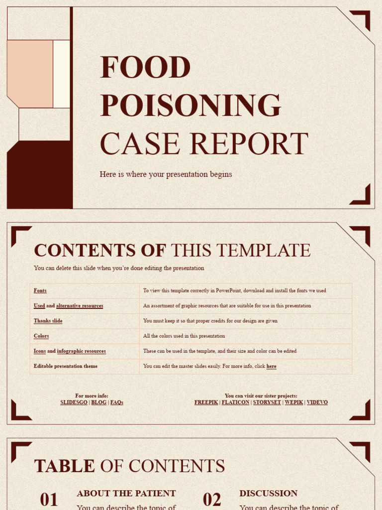 Food Poisoning Case Report by Slidesgo | PDF | Planets | Planets In ...