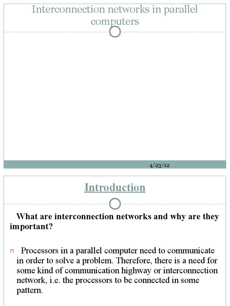 Interconnection Networks | PDF | Network Topology | Computer Network