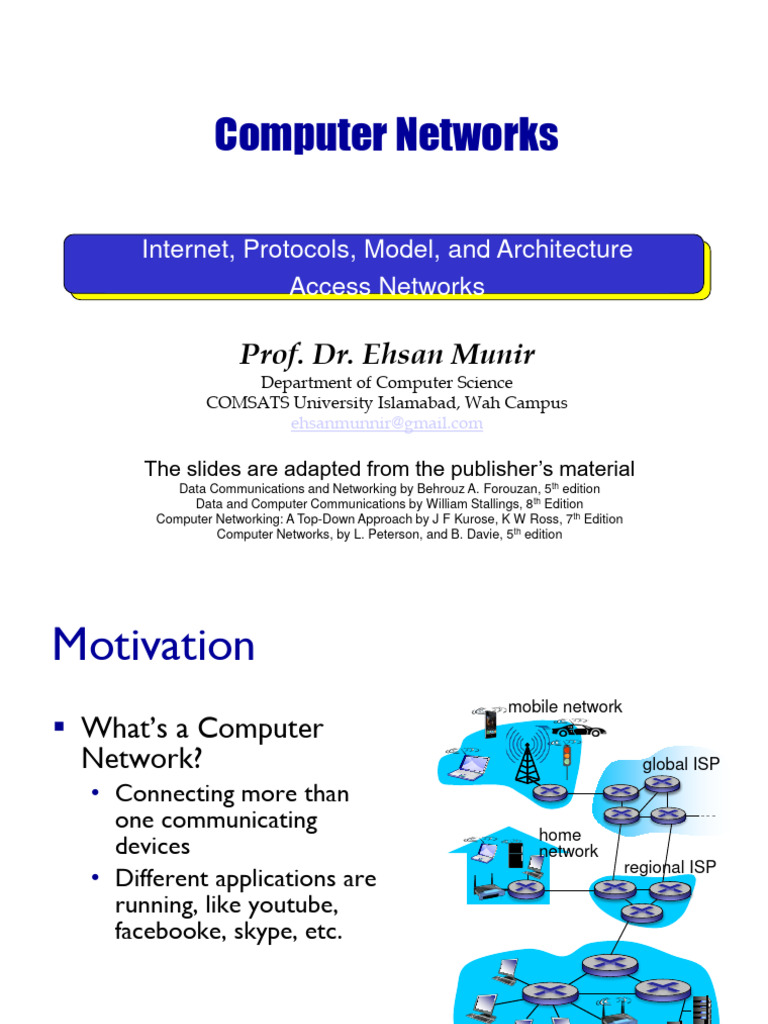 7 - Internet Model & Architecture | PDF | Computer Network | Internet Protocol Suite