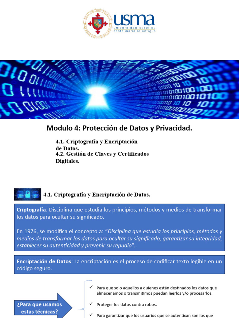 Mod4 - P1 - Criptografia&Certificados | PDF | Clave (criptografía) | Cifrado