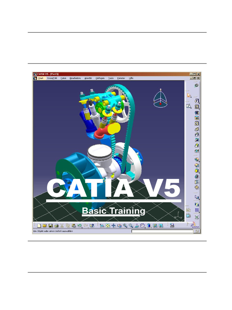 Catia v5 Basic Training Learnmech Group | PDF | Button (Computing) | Computer Aided Design