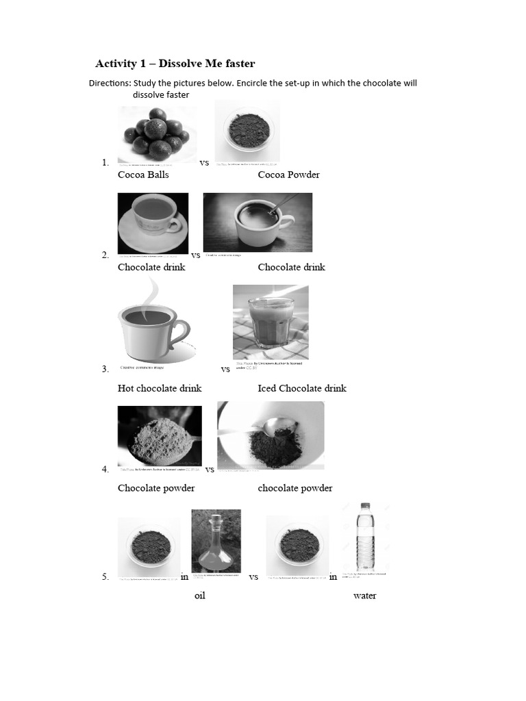 Activity in Science and Ap | PDF | Solubility | Water