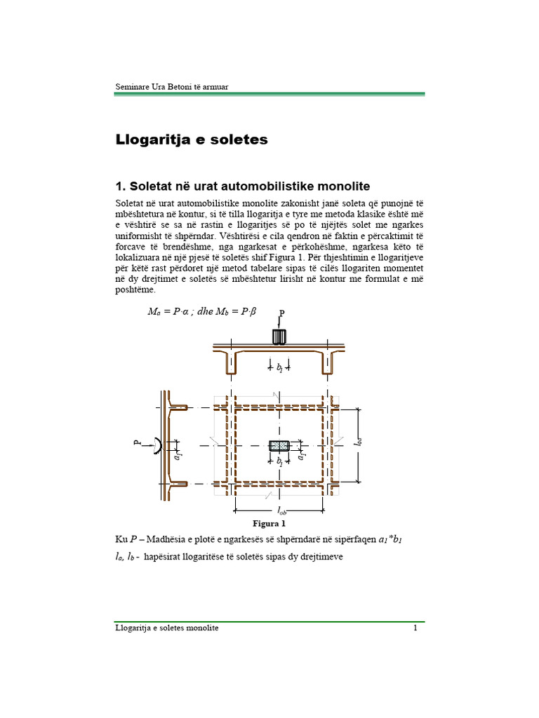 007-Llogaritja e Soletës Monolite | PDF