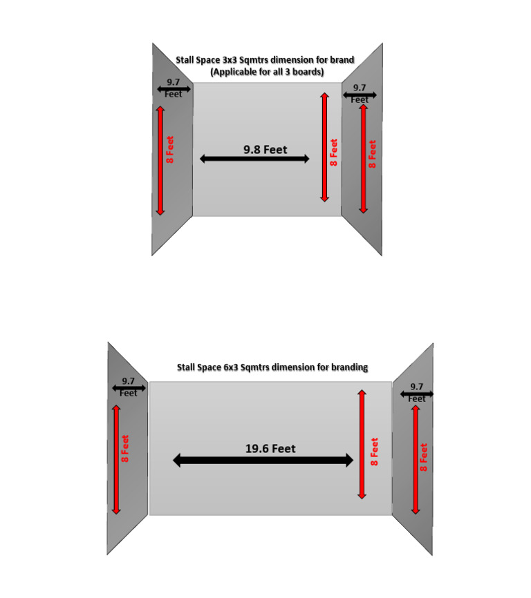 Dimension 3x3 & 6x3 Sqmtrs For Branding | PDF