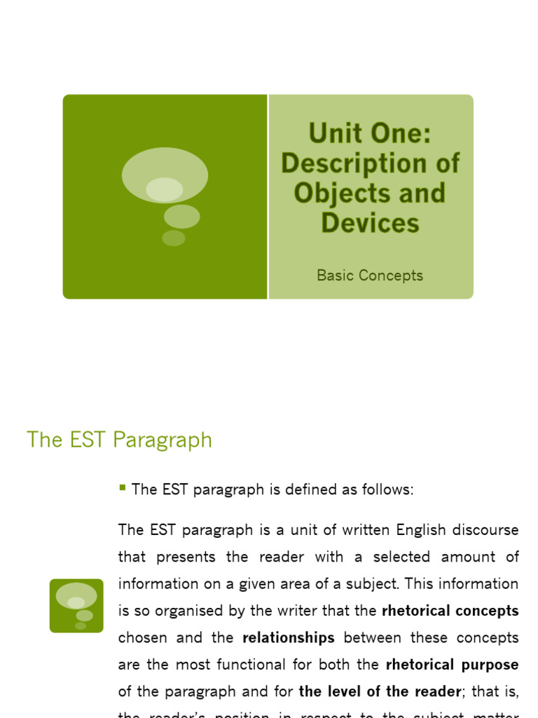 3 Basic Concepts-Description of Objects and Devices | PDF | Length | Information