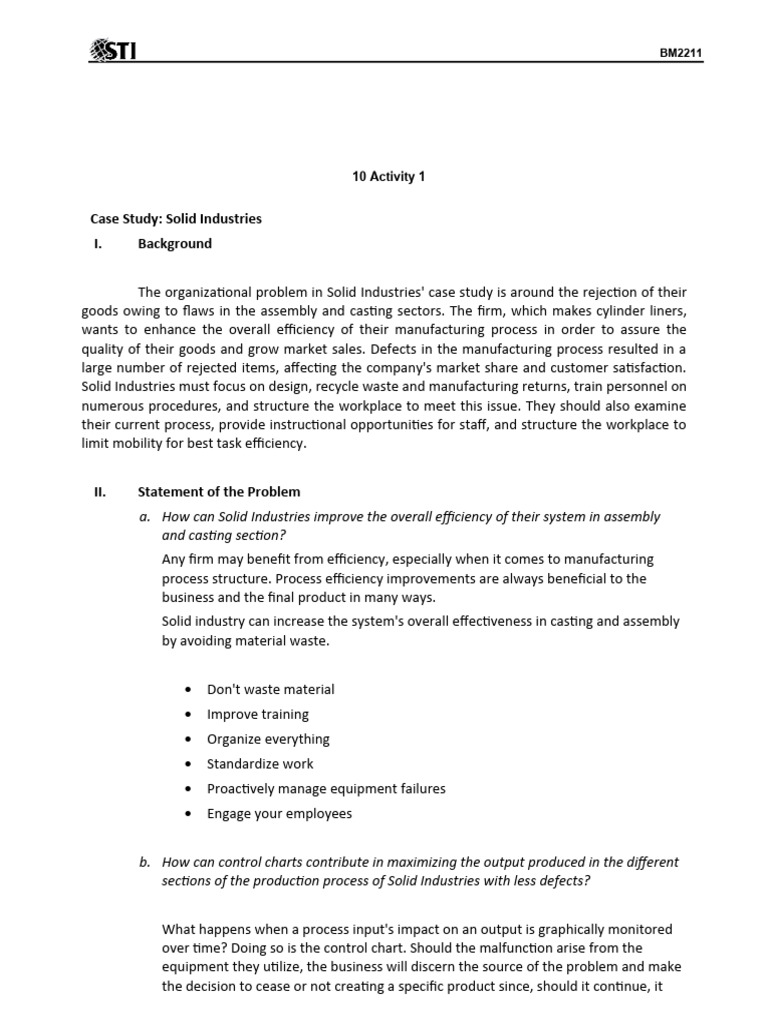 10 Activity 1 TQM | PDF