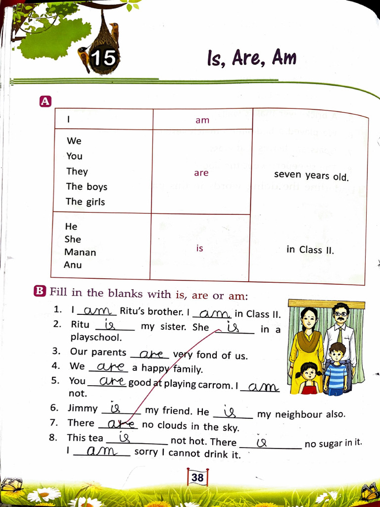 Helping Verbs (Is, Am, Are) (Book PG No 38,39,51,52,53) | PDF