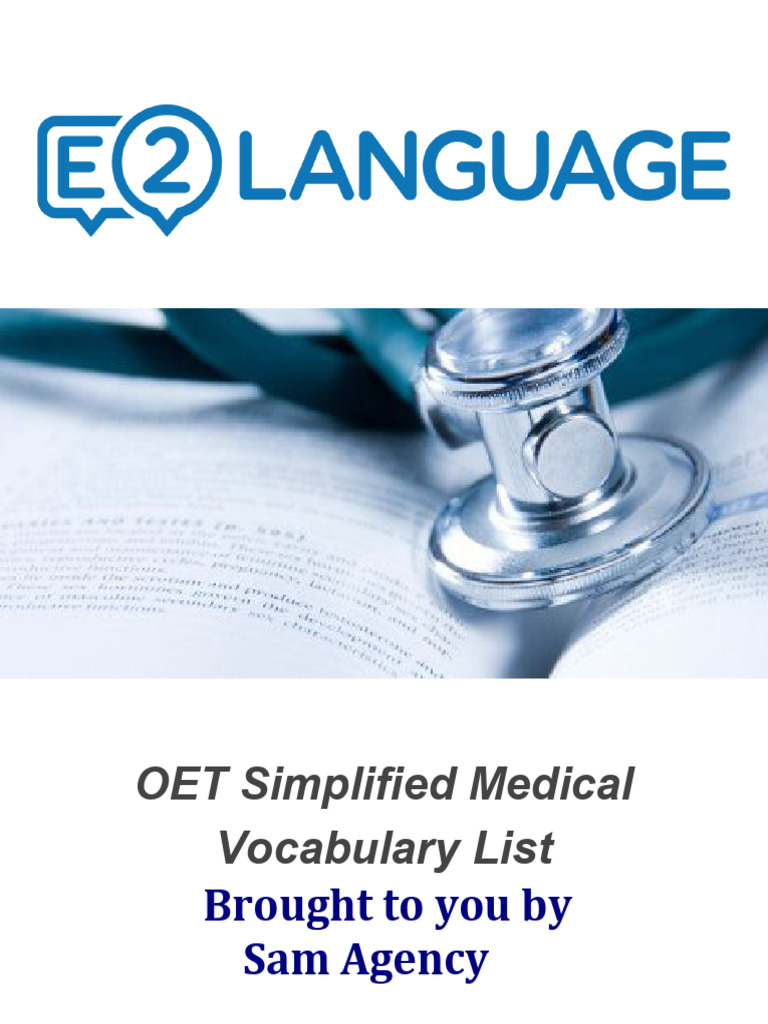 E2 Language Simplified Vocabulary 2020 Notes | PDF | Heart | Gallbladder