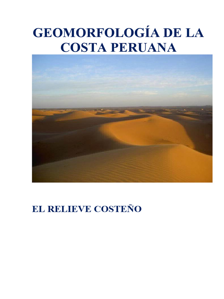Geomorfología de la Costa Peruana | PDF | Desierto | Paisaje