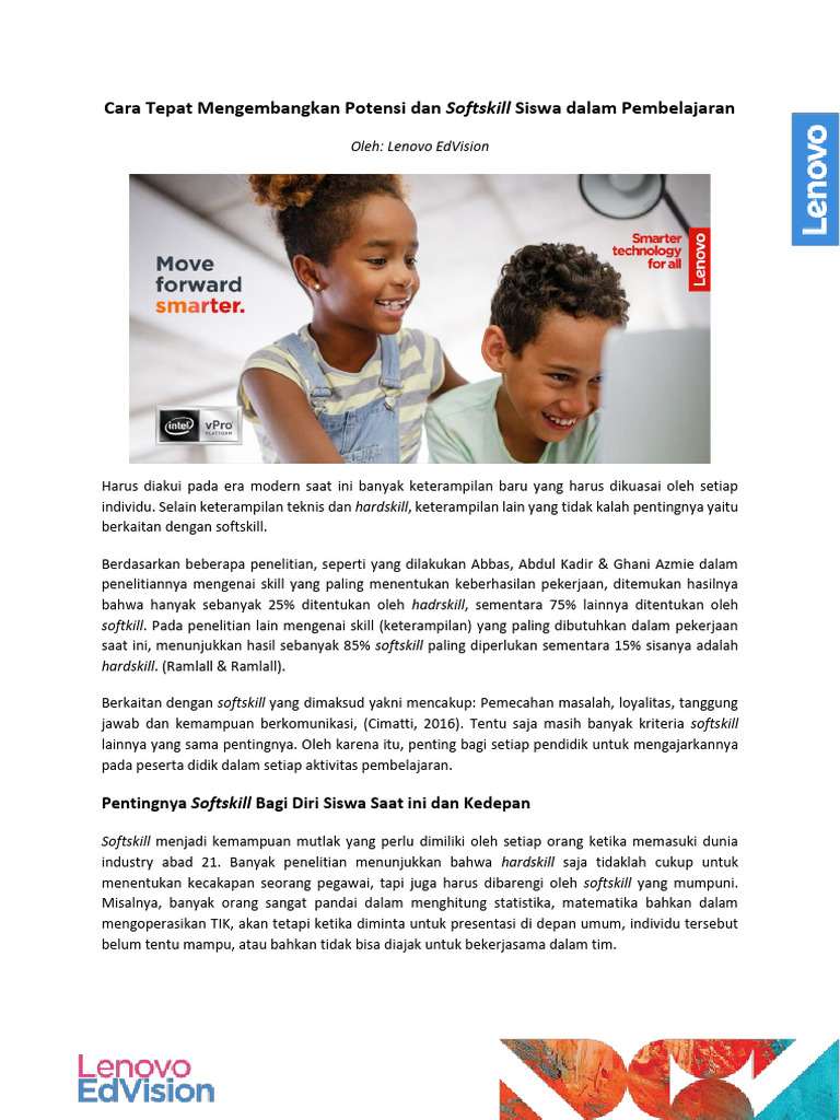 EdVisionResource13 - Cara Tepat Mengembangkan Potensi Dan Softskill Siswa Dalam Pembelajaran ...