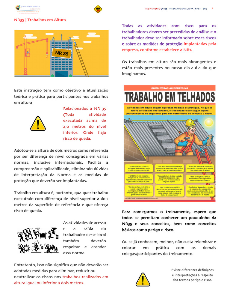 NR35 - 2023 - NR06 | PDF | Computadores
