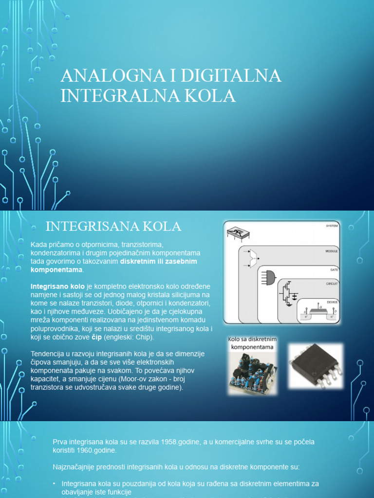 Analogna I Digitalna Integralna Kola | PDF