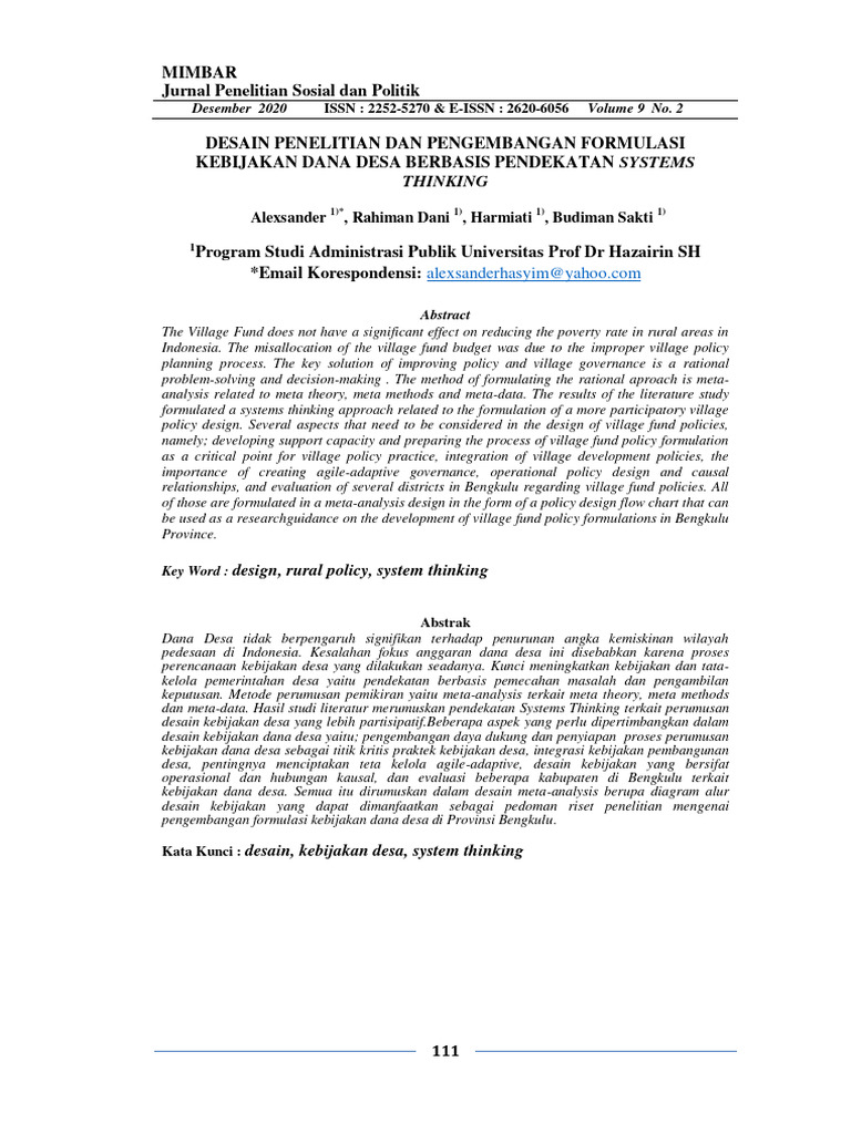 Admin1, Journal Editor, 01 Alexsander | PDF | International Standard Serial Number | Governance