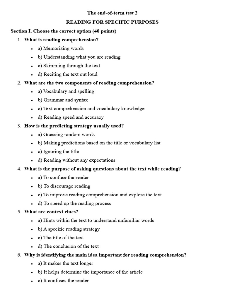 МОДУЛЬНА РОБОТА 2 | PDF | Reading Comprehension | Behavior Modification