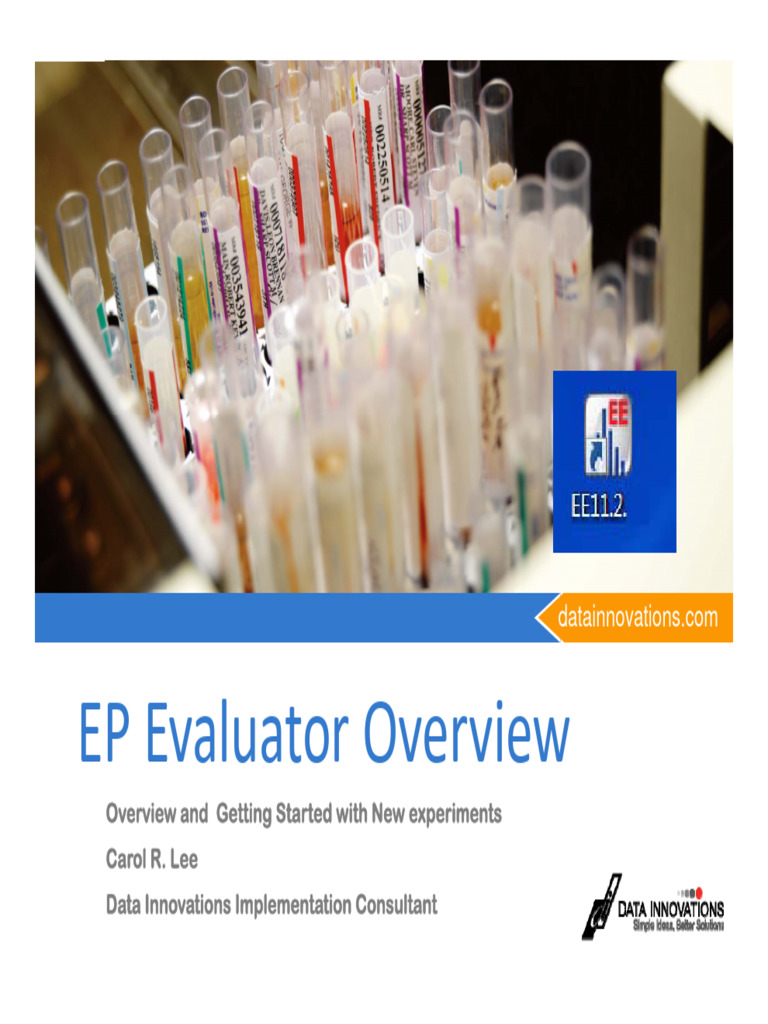 EP Evaluator Overview Slide Deck | PDF | Computer File | Accuracy And ...