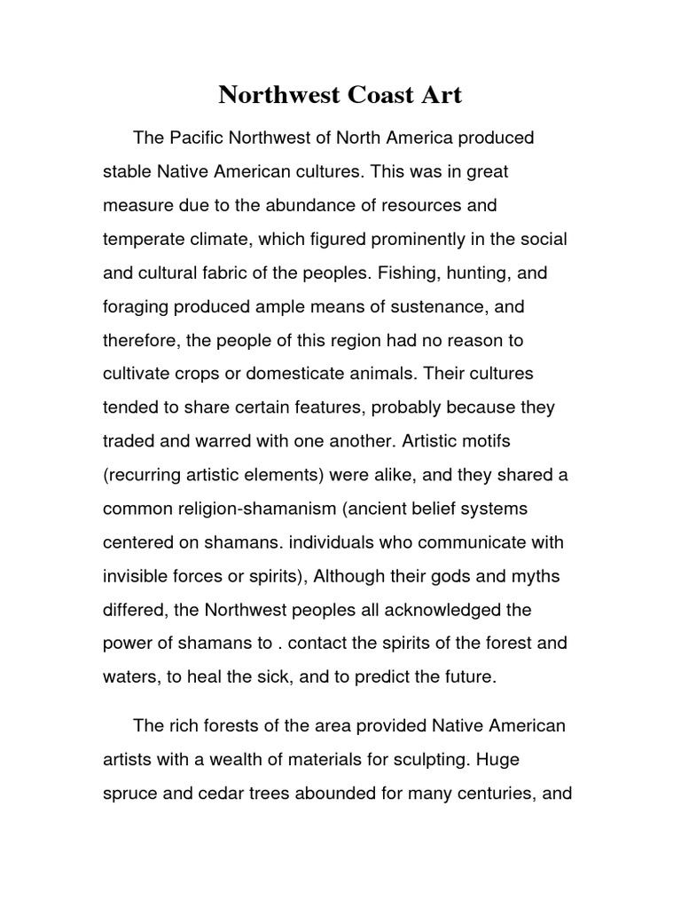 Northwest Coast Native American Art | PDF | Trawling