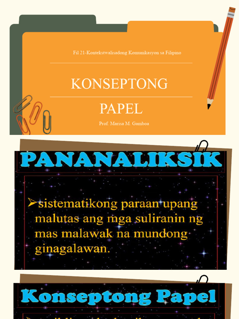 Konseptong Papel | PDF