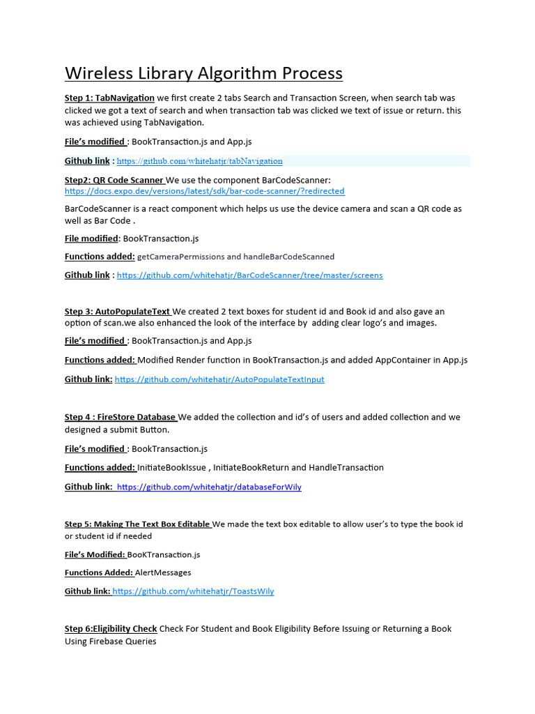 Wireless Library App | PDF