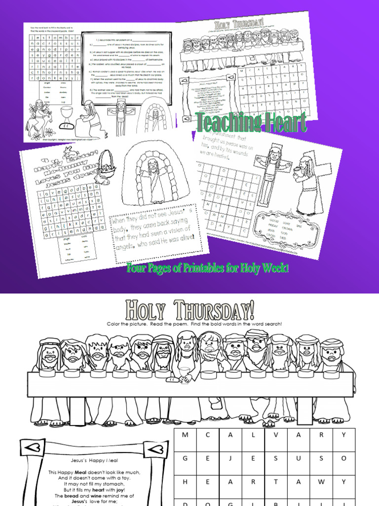 Holy Week | PDF | Jesus | Judas Iscariot