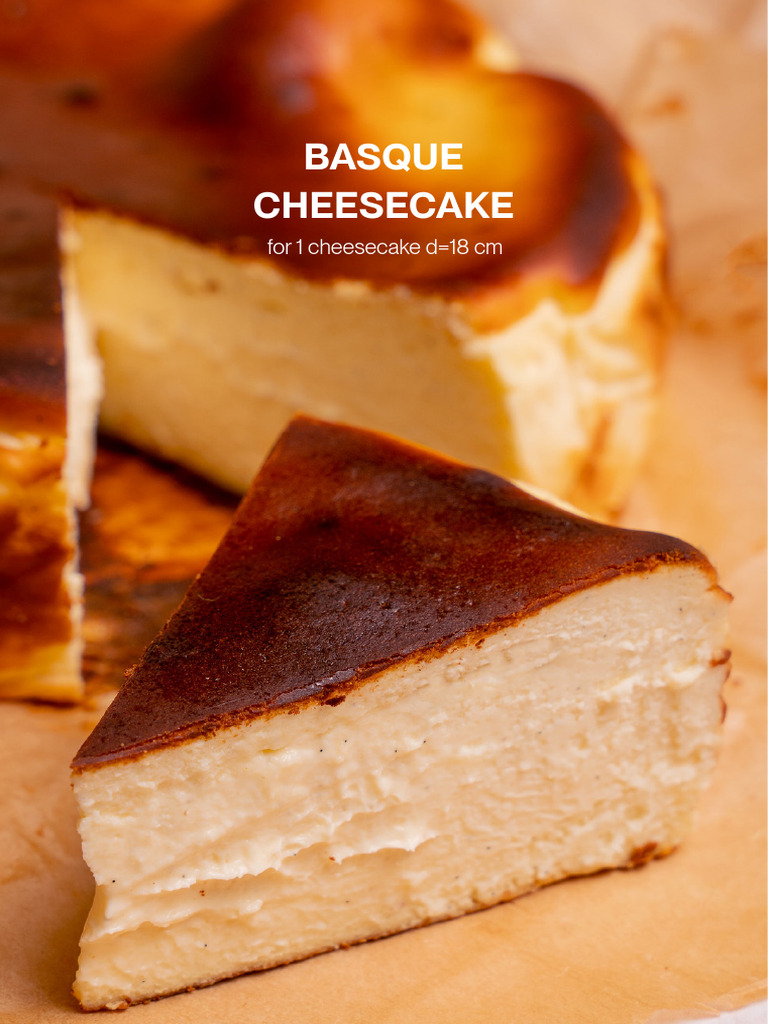 Basque Cheesecake 1 | PDF | Cheesecake | Snack Food
