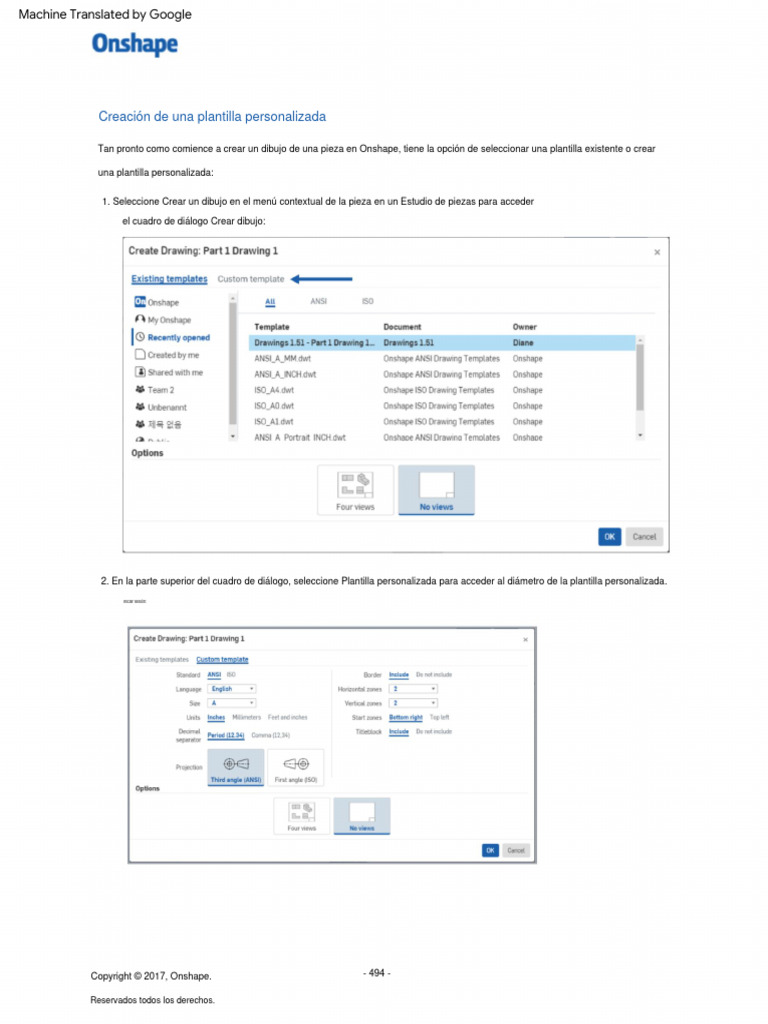 Manual Onshape en (494 694) | PDF | Derechos de autor | Dibujo